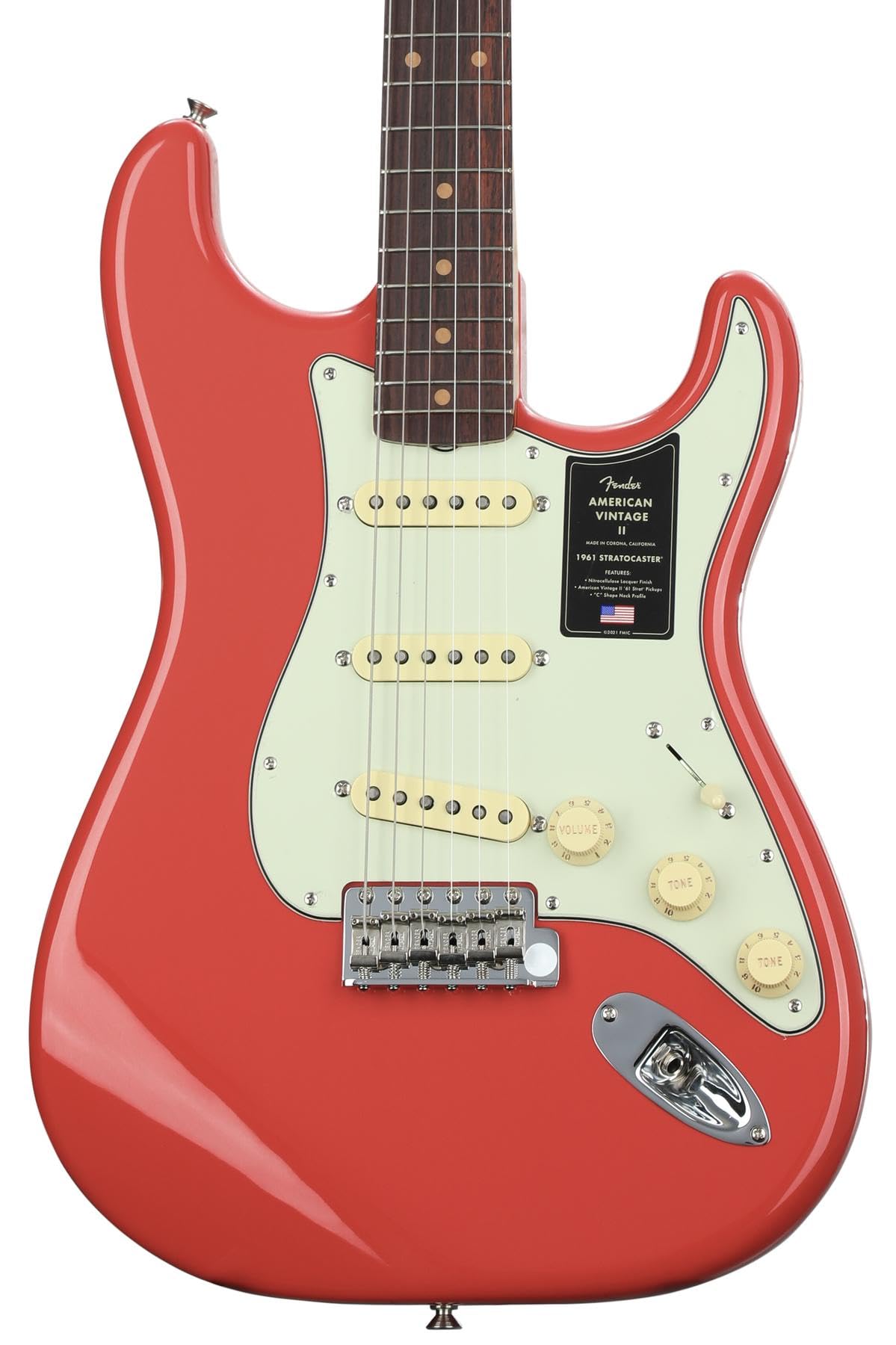 Fender American Vintage II 1961 Stratocaster Electric Guitar - Fiesta Red